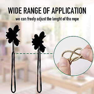 Curtain Holdbacks, Gift Set of 2, Resin Magnetic Curtain Tiebacks Golden Flying Bee Curtain Holders, Decorative Curtain Ties for Drapes, Outdoor Home Office Farmhouse Curtain Decorative Accessories