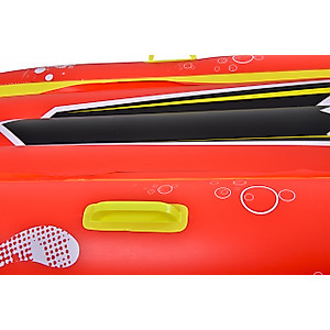 Blue Wave Sports Power Glider 2-Person Inflatable Snow Sled, 57-Inch, Red,Yellow