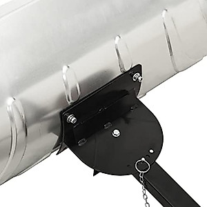 Canditree Manuel Snow Plow, Heavy Duty Wheeled Snow Shovel for Driveway or Pavement Clearing