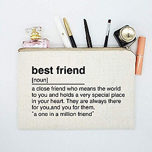 Best Friend Gift, Toiletry Bag, for Best Friend, Friend Definition, Cosmetic Bag, Makeup Case, Bestie Gift, Sister Gift