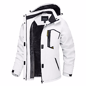 TACVASEN Winter Jacket Women Waterproof Ski Jacket Warm Snow Coat Fleece Jacket Women Windproof Rain Windbreaker