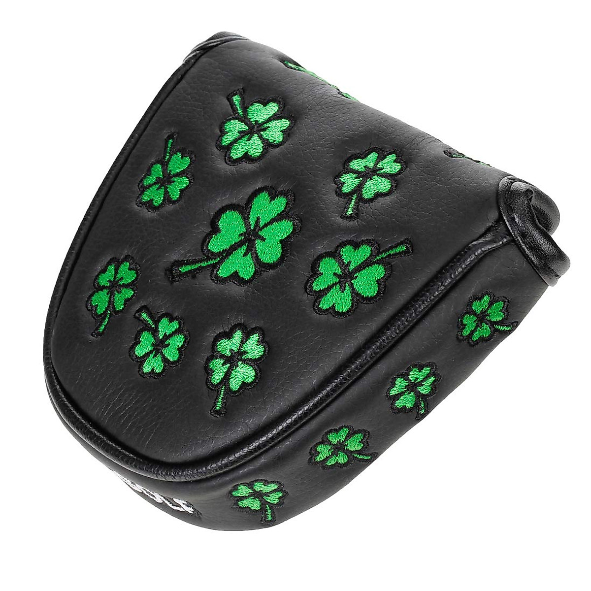 Lucky Clover Black MALLET Putter Cover Headcover For Scotty Cameron Taylormade Odyssey 2ball