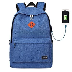 LACATTURA College Backpack, Water Resistant Laptop Rucksack
