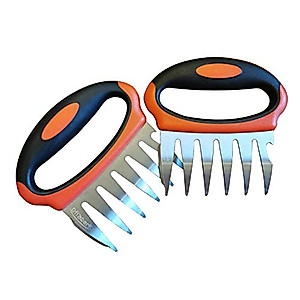 DflowerK Meat Shredding Claws Stainless Steel Shredder Claws BBQ Meat Forks, Perfect for Shredding Handing Pulling Pork Chicken Beef Turkey