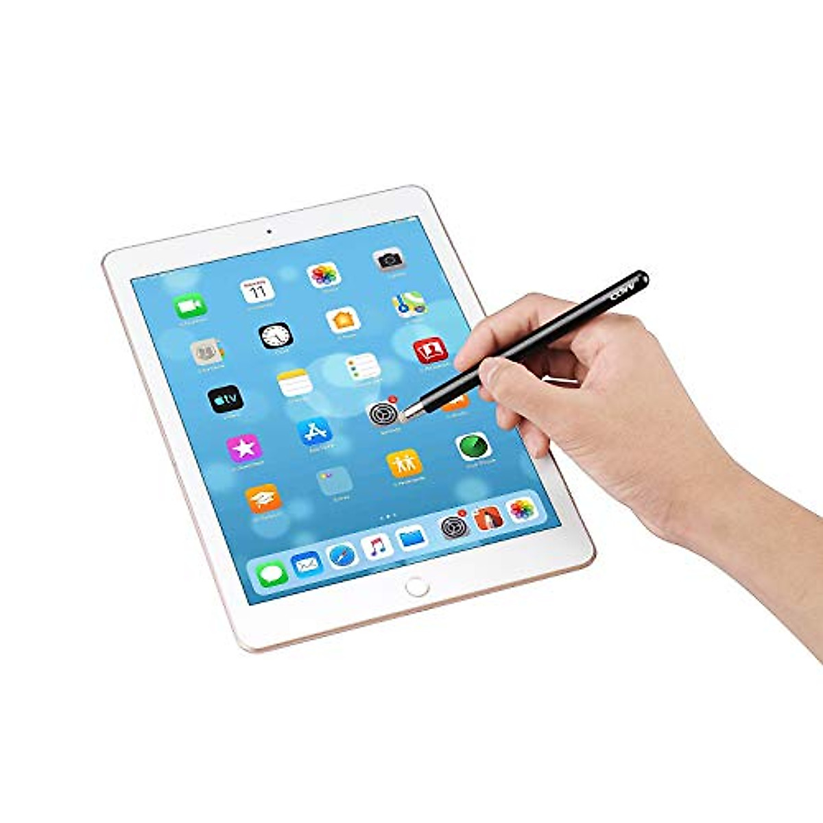 Stylus Pens for iPad, CCIVV Capacitive Pen High Sensitivity and Fine Point, Compatible for iPhone iPad Pro, Mini, Air, Surface and Android Tablets (Rosegold)