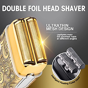 RESUXI Professional Hair Clippers for Men Hair Trimmer Set,Barber Clippers and Beard Trimmer Set Cordless Hair Cutting Grooming Haircut Kit USB Rechargeable Adjustable LED Display