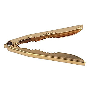 Gold Nut Crackers 5.5Inch Crab Cracker Non Slip Robust Stainless Steel Nutcracker Chestnut Walnut Opener Clip for Kitchen