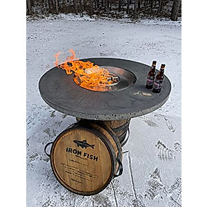 EasyFirePits Stainless Steel Lifetime Warranted Gas Fireplace Log Lighter Replacement Burner Round Center-FED Ring Log Lighter