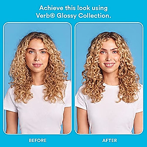 Verb Glossy Shine Spray with Heat Protection - Vegan Paraben Free Moisturizing Hair Spray without Harmful Sulfates for All Hair Types - Adds High Shine and Primes for Styling, 6.5 fl oz