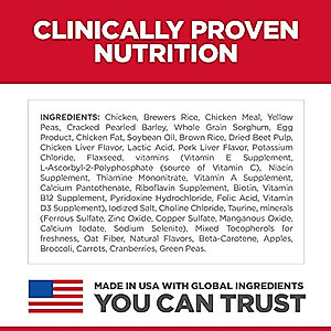 Hill's Science Diet Dry Dog Food, Adult, Small & Mini Breeds, Sensitive Stomach & Skin, Chicken Recipe, 15 lb Bag