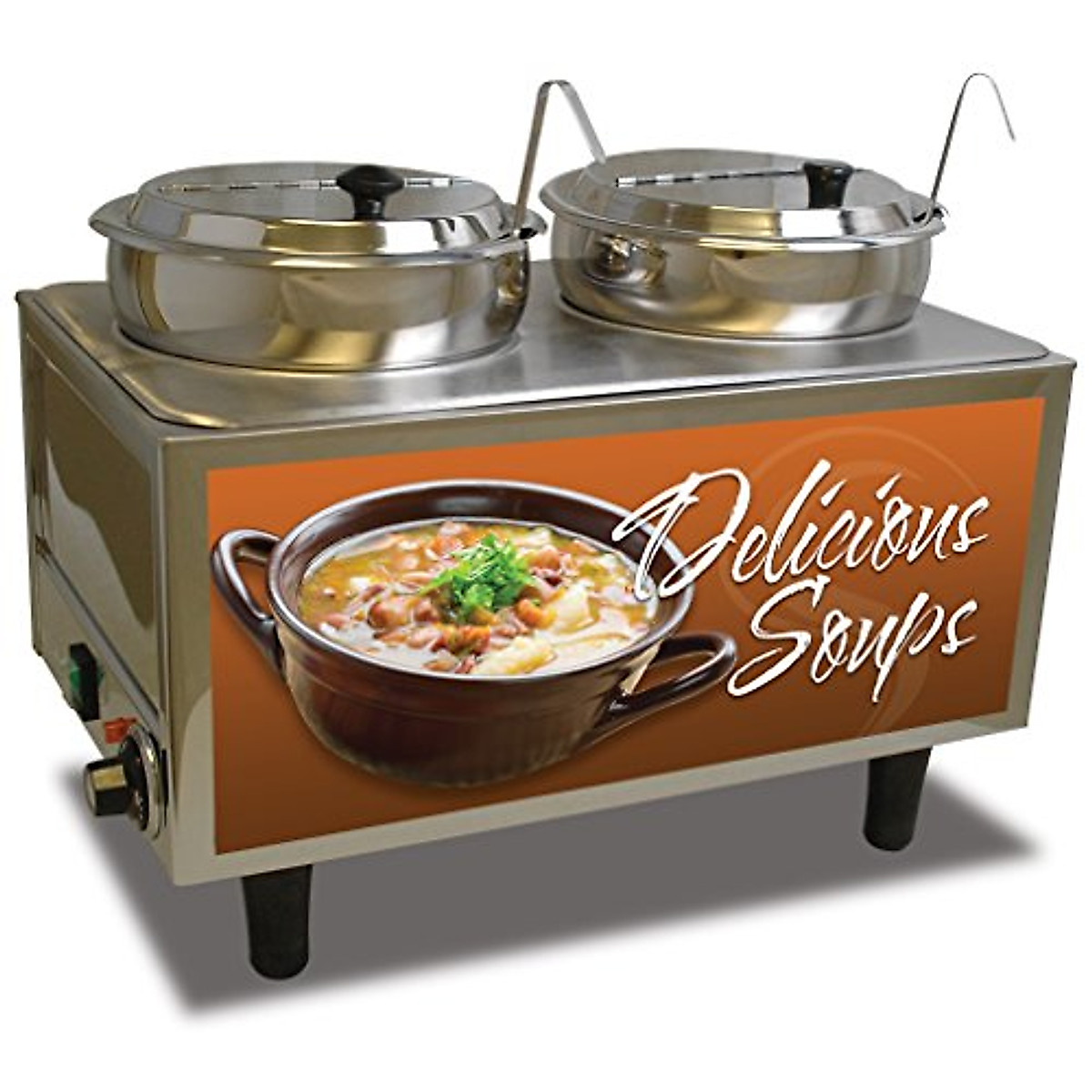 Benchmark USA 51072S Soup Station Warmer, 17" H, 13" W, 21" L, Stainless Steel
