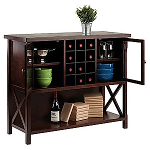 Winsome Xola Buffet Cabinet, Cappuccino