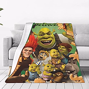 Sh.R.Ek Ultra-Soft Micro Fleece Blanket Cozy Warm Throw Blanket Suitable for All Living Rooms/Bedrooms/Sofa 60"X50"
