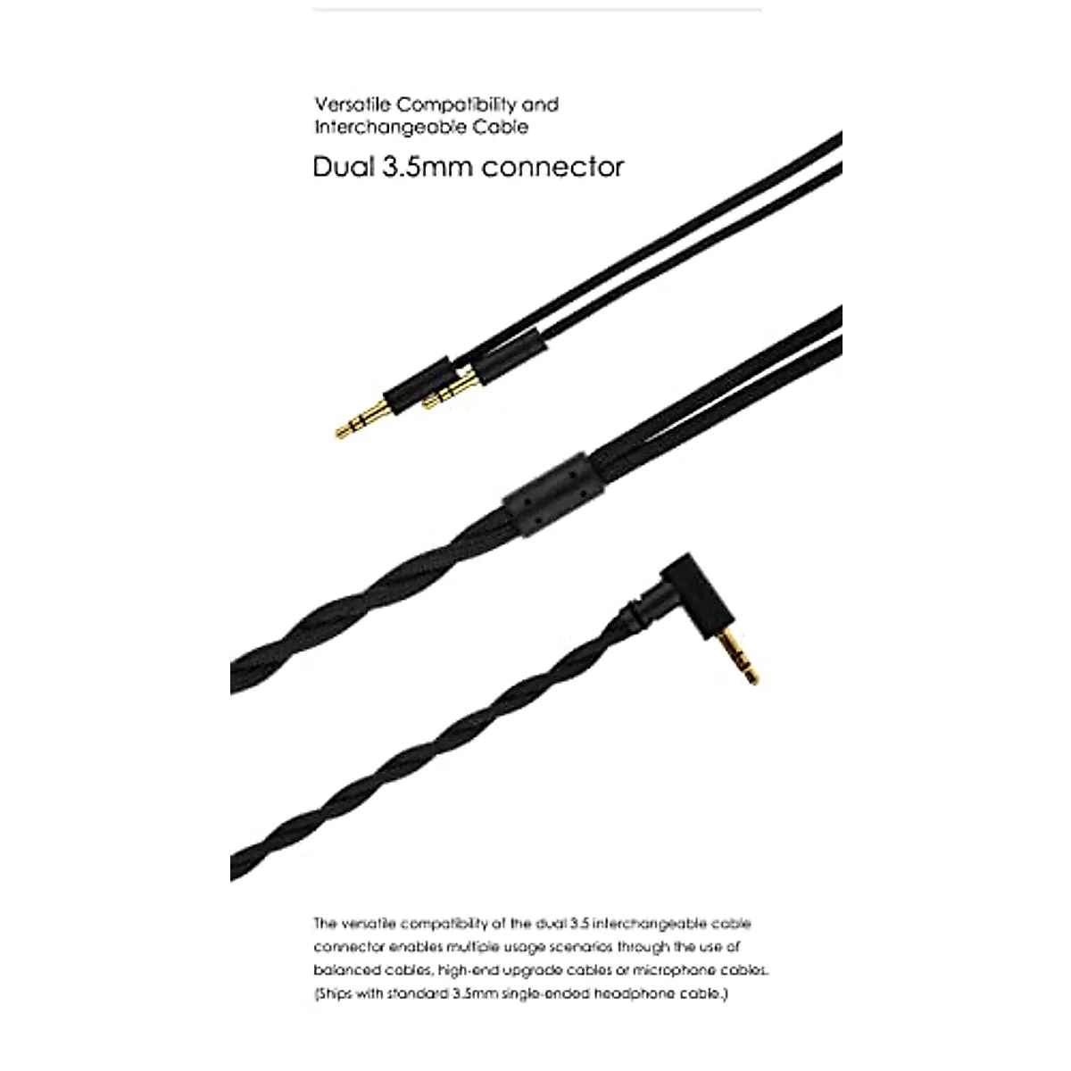 Moondrop Void 50mm High-Performance Dynamic Driver Dual 3.5mm Connector Composite Diaphragm Open-Back Monitor Headphone