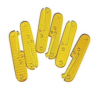 2x Knife Scales Handle Scales Pocket Folding Knife Attachments Compatible with 91mm Victorinox Swiss Army Knife Models DIY Modification (Checkered pattern)