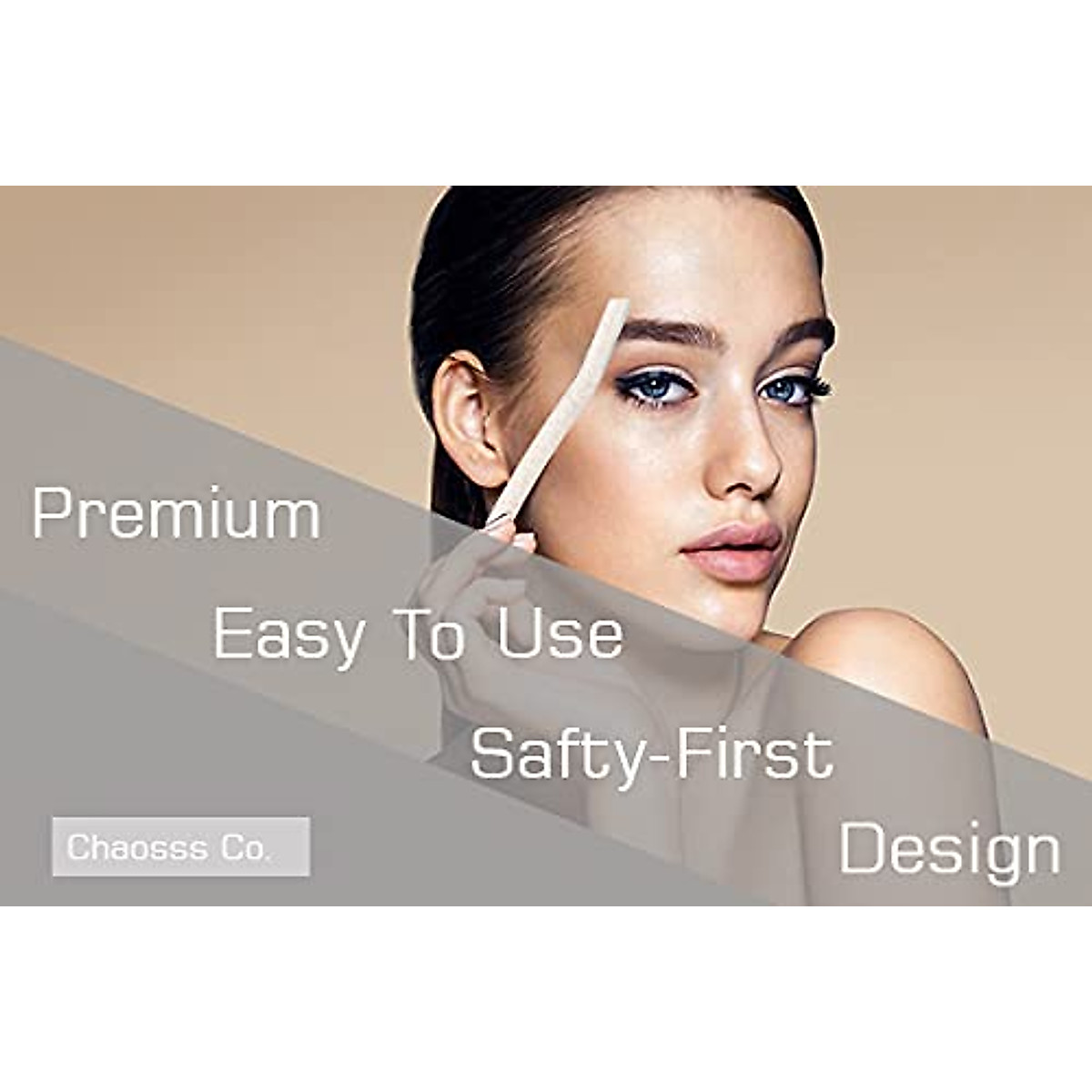 Chaosss &., Facial Fuzz-Free Razor, Eyebrow Trimmer Chaosss Co. Professional Exfoliating Dermaplaning Tool, Peach Fuzz Shaver and Multipurpose Razor Home Skin Care for Women and Men (Pack of 4)