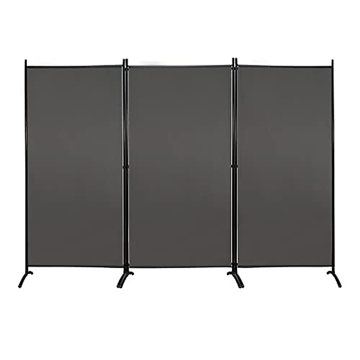 Partition Room Dividers 3 Panel Folding Privacy Screens 6 Ft Portable Office Walls Dividers for Room Separator 102"x20"x71", Grey