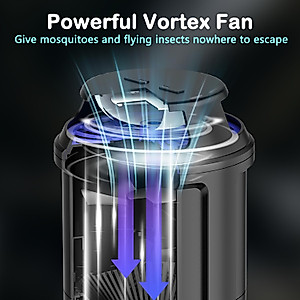 Zaioo Fly Trap Indoor Non-Zapper Mosquito Trap 2 Modes Insect Traps Indoor Plug in Gnat, Fruit Fly, Bug Catcher for House with 4 Sticky Glue Boards