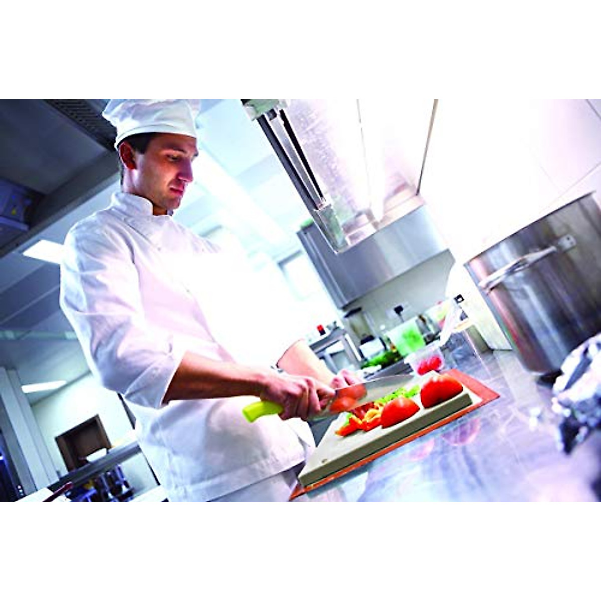 NoTrax 12" x 18" x 0.5" Sani-Tuff T45 Natural Rubber Cutting Board, Non-Skid Professional-Grade, Made in USA, T45S2012BF