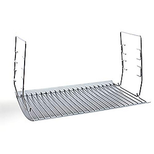 27 Inch Aluminized Steel Ash Pan with 2 pc Fire Grate Hanger, Replacement for Chargriller Charcoal 1224, 1324, 2121, 2222, 2727, 2828, 2929, Charbroil 17302056 Grill