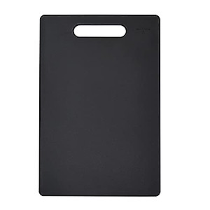 Small Plastic Cutting Boards Set (7.75 x 11.6 In, Black, 2 Pack)