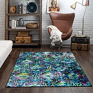 Mohawk Precision Printed Prismatic Arimo Area Rug, 5'x8', Lime Green