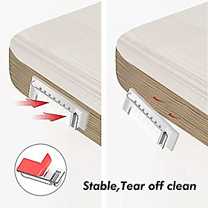 Cable Management Clips, 10 Pieces Cord Organizers Including 3 Specifications of Acrylic Self-Adhesive Cable Organizers, Apply to Office/Desk Cord Clamps/Car/Phone/USB Cable Arrange