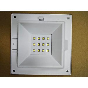 FALOVE Solar Gutter Lights, Upgraded 12 LEDs Wall/Fance/Gutter/Deck Lights Solar Powered 4 Mount Ways Solar Lights Outdoor Waterproof IP67 for Gate Garage Cabin Garden Backyard Patio 4 Pack