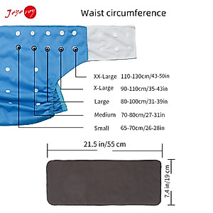 Joyo roy Reusable Diapers for Adults, 3 Adjustable Size Diaper, Waterproof, High Moisture Absorption, Resuable for Men Urinary Incontinence Products for Women