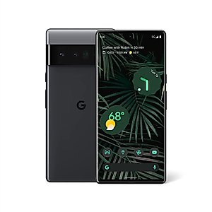 Google Pixel 6 Pro - 5G Android Phone - Unlocked Smartphone with Advanced Pixel Camera and Telephoto Lens - 256GB - Stormy Black