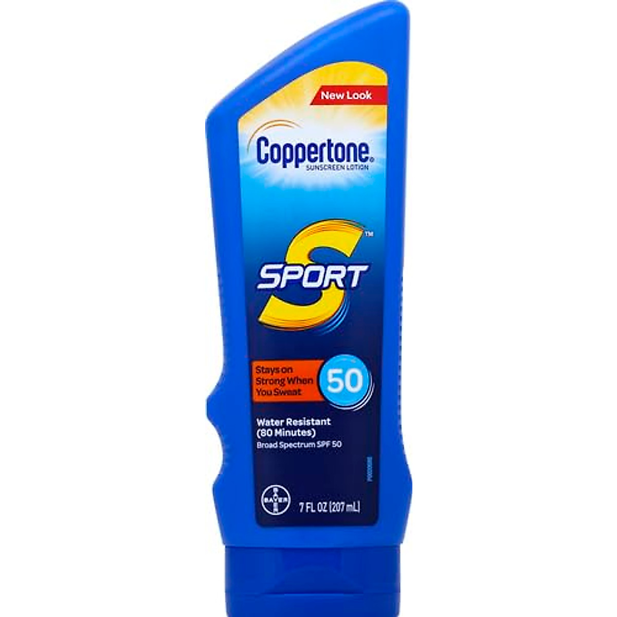 Coppertone SPORT Sunscreen SPF 50 Lotion, Water Resistant Sunscreen, Body Sunscreen Lotion, 7 Fl Oz
