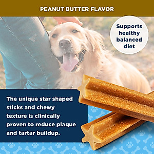 American Kennel Club Dentacare Large Breed Peanut Flavored Dental Dog Treats, Naturally Flavored, 15 Count