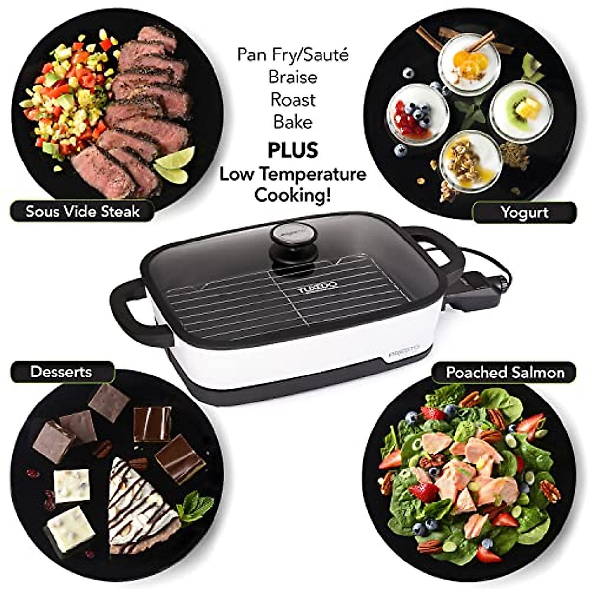 06854 Tuxedo™ Digital Precision Skillet Sous Vide Multi-cooker