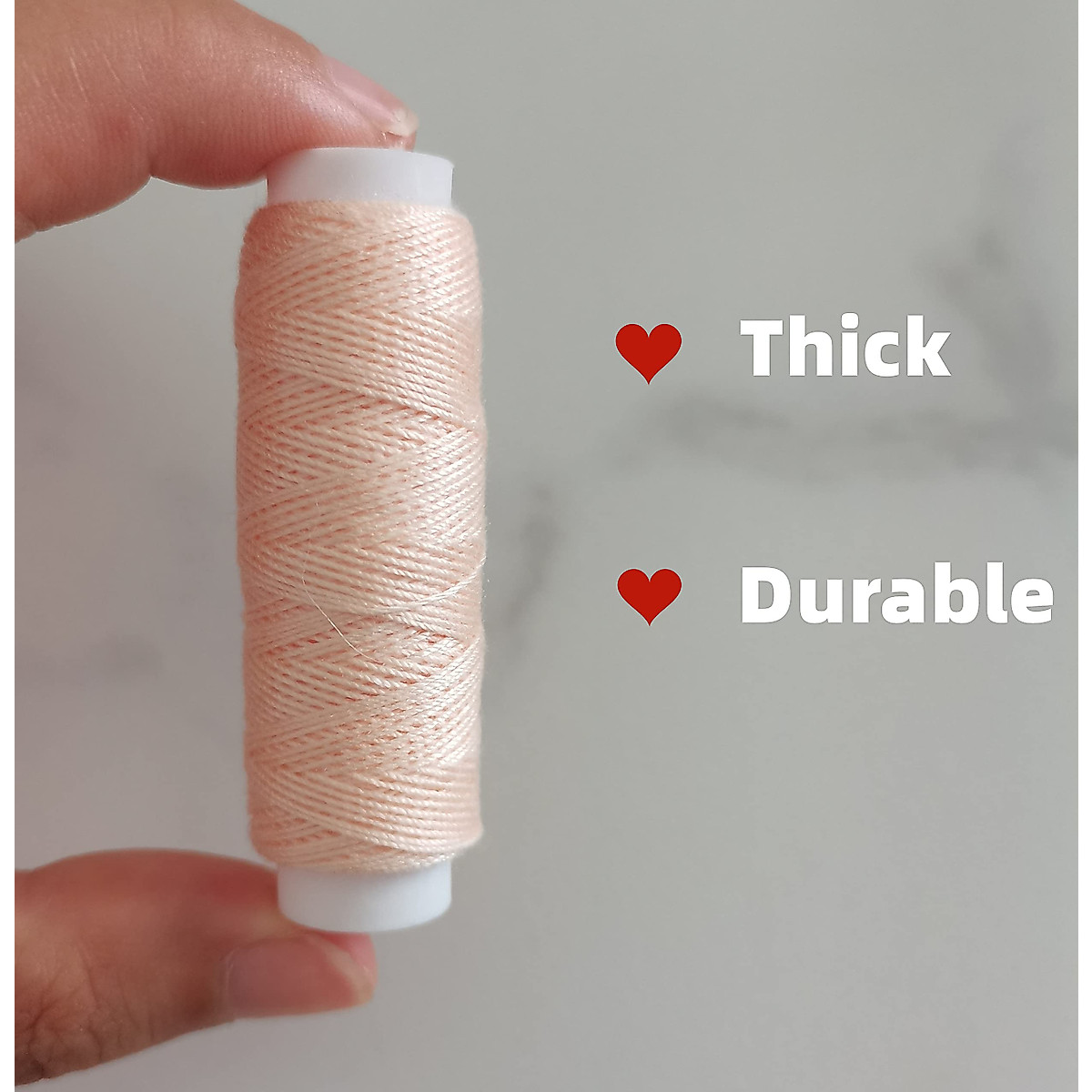 70PCS Kit U-Shape Snap Clips for Hair Extensions 6 Teeth Metal Wig Clips Blonde Hair Weave Thread Needle Kit with Curved Needles T Pins Needle Threader Thimble,Beige