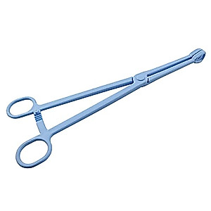 LQ Industrial Reptile Feeding Clip 24.5cm/9.64inch Blue Plastic Tong Tweezer Forcep for Tortoise Lizard Frog Spider Tarantulas