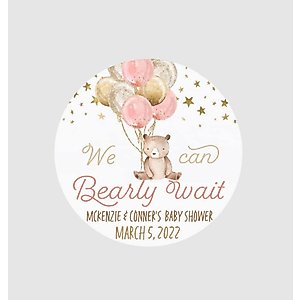 40 Teddy Bear Baby Shower Stickers, baby shower favors, Thank you stickers, LABELS ONLY circle stickers round labels - circle stickers - teddy bear stickers - teddy bear labels - teddy envelope seals