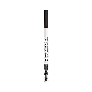 Honest Beauty Eyebrow Pencil, Soft Black with Jojoba Seed Oil | Buildable & Blendable | EWG Certified + Dermatologist & Ophthalmologist Tested & Cruelty Free | .039 oz.