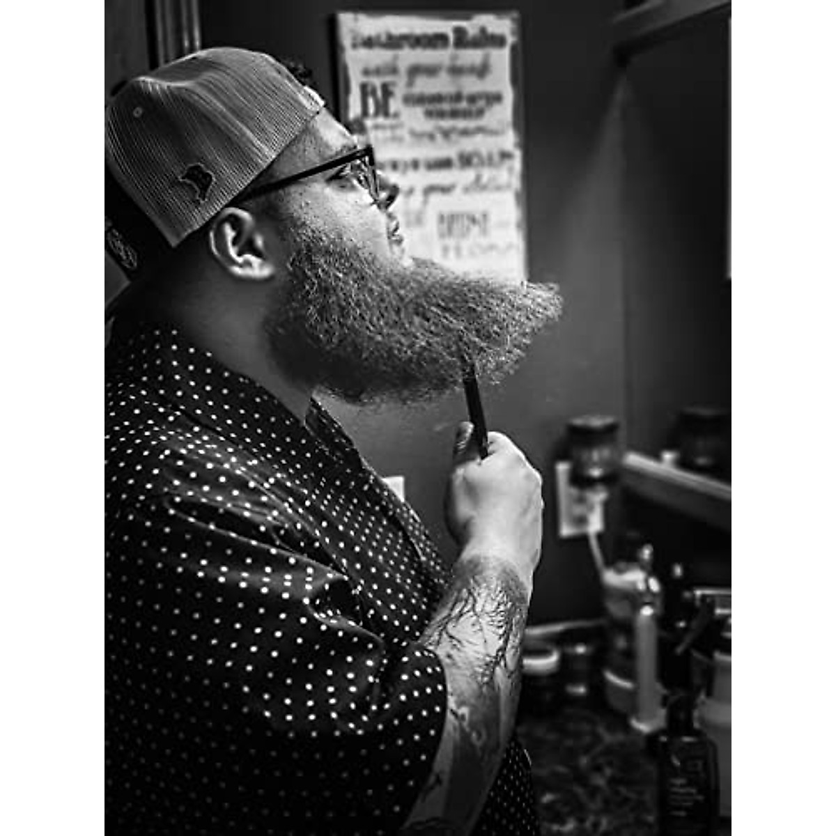 Chicago Comb Model 11 Carbon Fiber, Large Hair Pick, Anti-Static, 7.5 Inches (19 cm), Made in USA