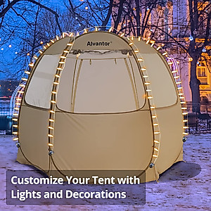 Alvantor Pop Up Canopy for Commercial Activity - Vendor Booth Event Tent - 10x10 - Camping Gazebos - Beige