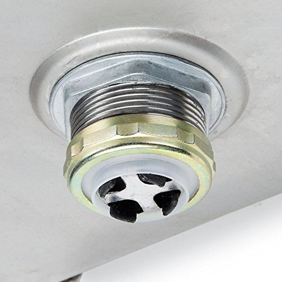 Wall Mounted Hand Sink with Gooseneck Faucet and Sidesplash, 17" x 15"Stainless Steel