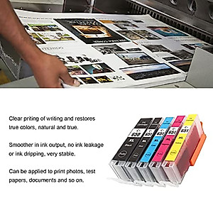 Ink Cartridge Printing Accessory Part Large Capacity Standard Design for PIXMA MG5460 MG5560 MG5660 MG6360 MG6460 MG6660 (BK BK C M Y 5 Colors)