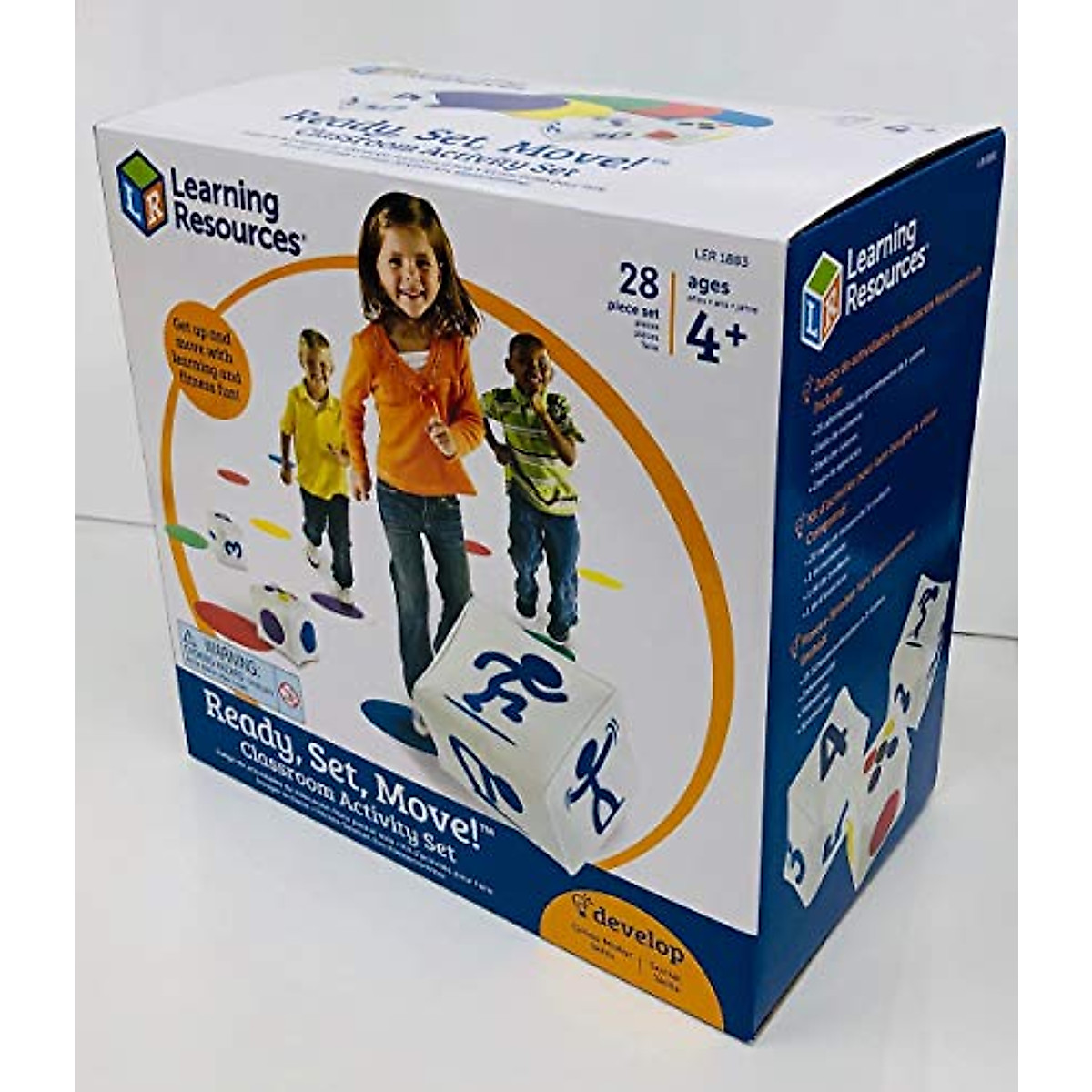 Learning Resources Ready, Set, Move! Classroom Activity Set, Classroom Game, Student Activities, 28 Piece Set, Ages 4+