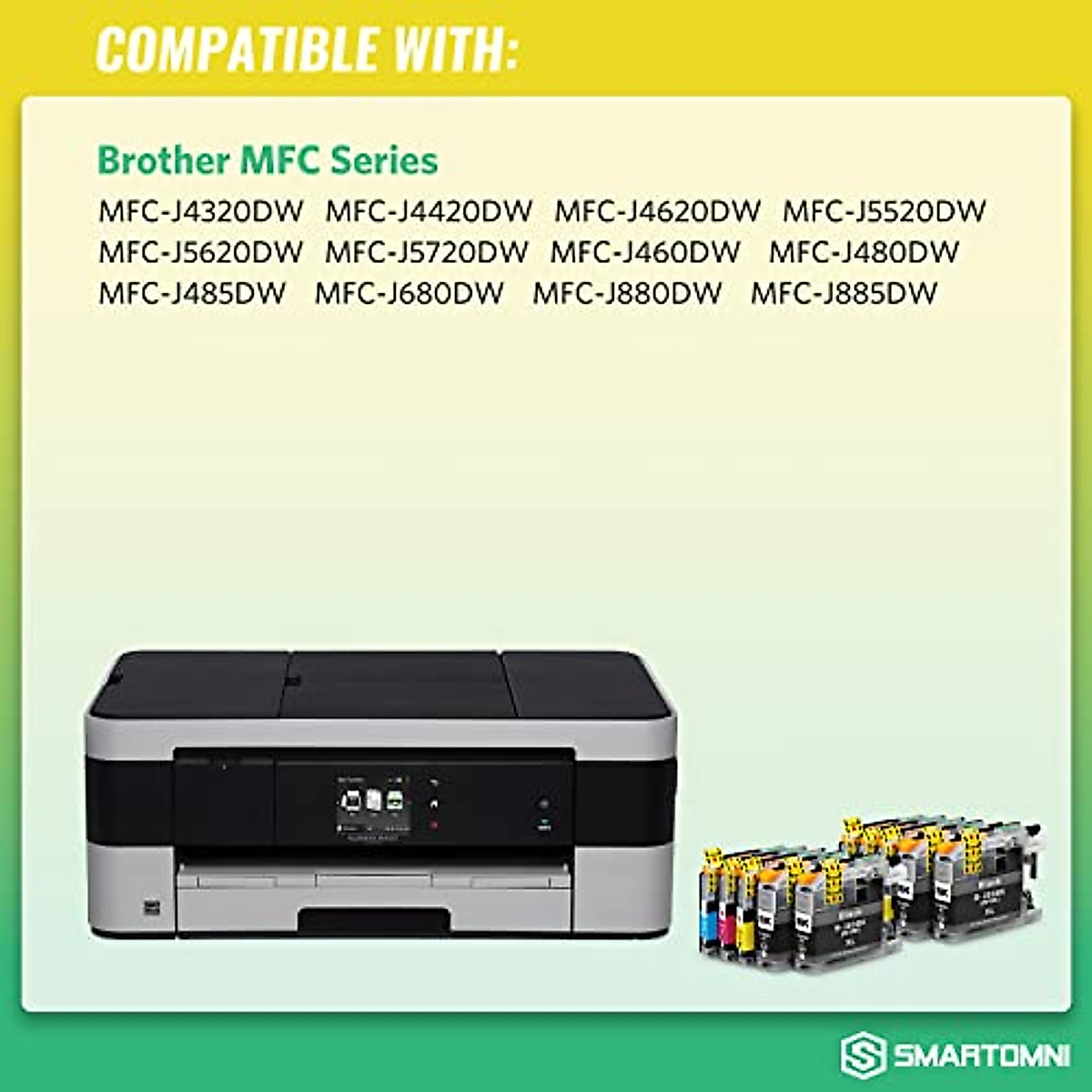 S SMARTOMNI Compatible LC203 LC201 Ink Cartridge Replacement for Brother LC203 XL LC201 XL for MFC-J460DW J480DW J485DW J680DW J880DW J885DW J4320DW J4420DW J4620DW J5620DW J5520DW J5720DW (10 Pack)