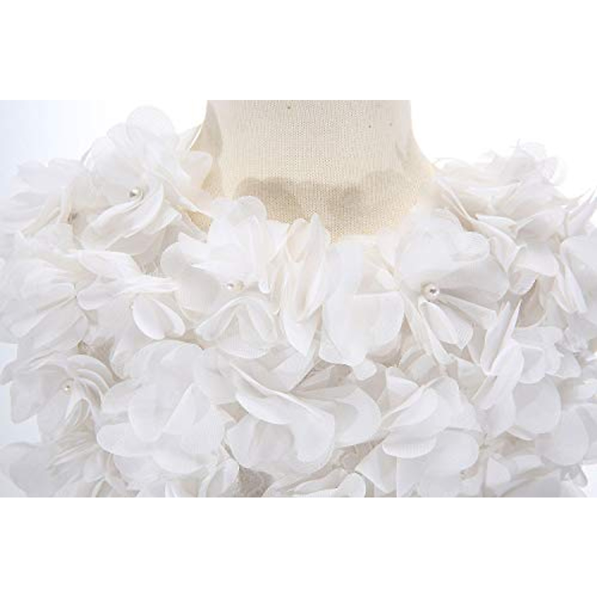 Bow Dream Baby Flower Girl Dress with Shoes Applique Birthday Princess Party White 0-3 Months