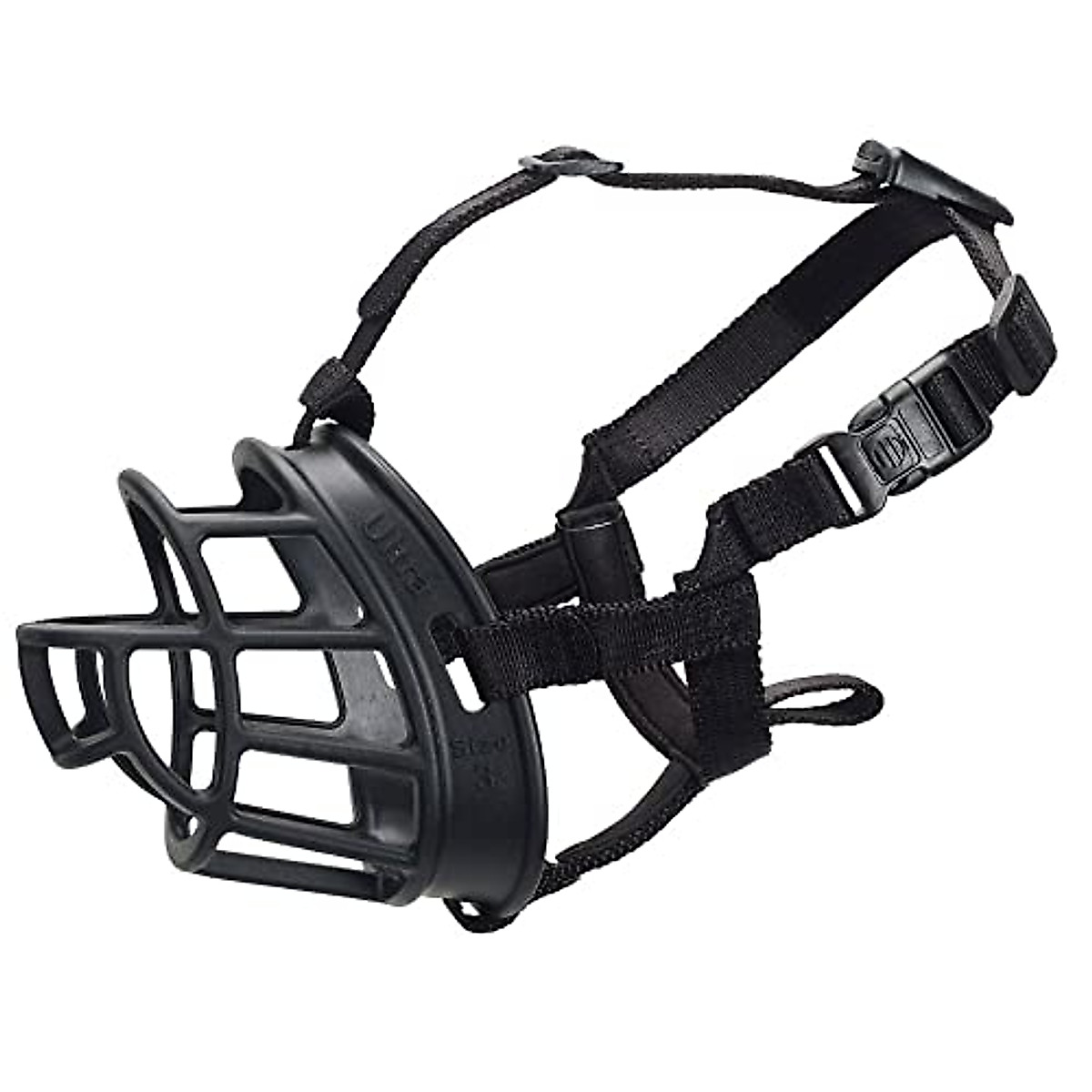 BASKERVILLE Ultra Dog Muzzle- Black Size 5, Perfect for Large Dogs, Prevents Chewing and Biting, Basket allows Panting and Drinking-Comfortable, Humane, Adjustable, Lightweight, Durable