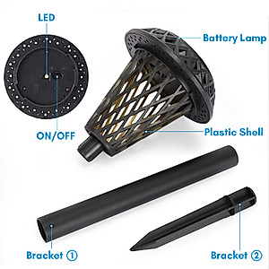 Orelpo Solar Pathway Lights Outdoor 8 Pack, LED Solar Garden Lights, Outdoor Solar Landscape Lights Waterproof Warm Light Path Lamps for Pathway, Walkway, Patio, Yard & Lawn