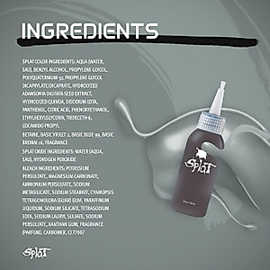 Splat Winter Gray Semi Permanent Hair Dye Kit with Bleach, 1 Application, Includes Gray Hair Dye, Oxide & Bleach Powder, Vegan & Cruelty Free Hair Color