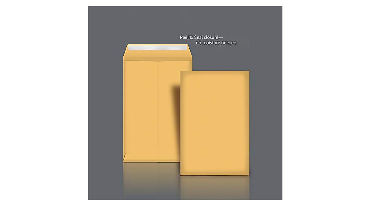 Amazon Basics 9x12 Envelopes - 100-Pack Peel & Seal