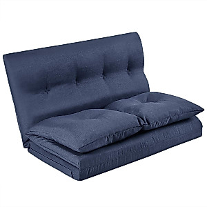 Merax Adjustable Fabric Folding Chaise Lounge Sofa Floor Couch 5-Position Sleep Sofa