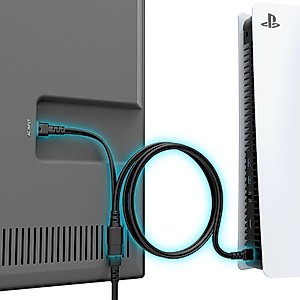 Mission 4FT Y Splitter Power Cable for Xbox and PlayStation (Power Your Console Directly from Your TV)